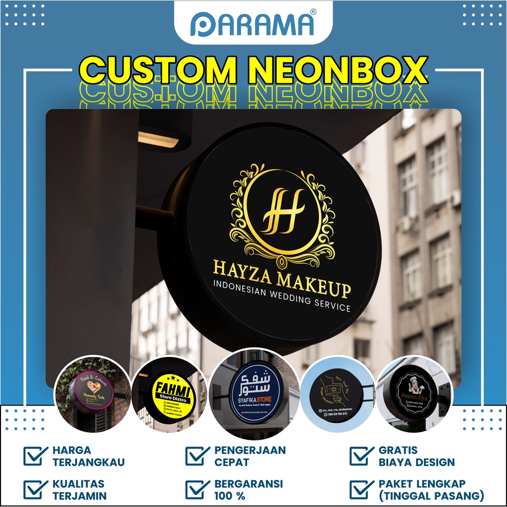 Jual CUSTOM NEON BOX 2 SISI UKURAN 50 CM | Shopee Indonesia