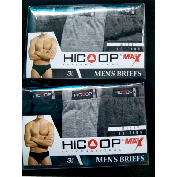 Jual celana dalam pria hicoop max edisi warna abu 3in1 size M L XL ...