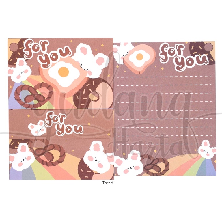 Jual Kertas Surat Lucu Surat Menyurat Motif Car Cupcake Lucky GH 305605 ...