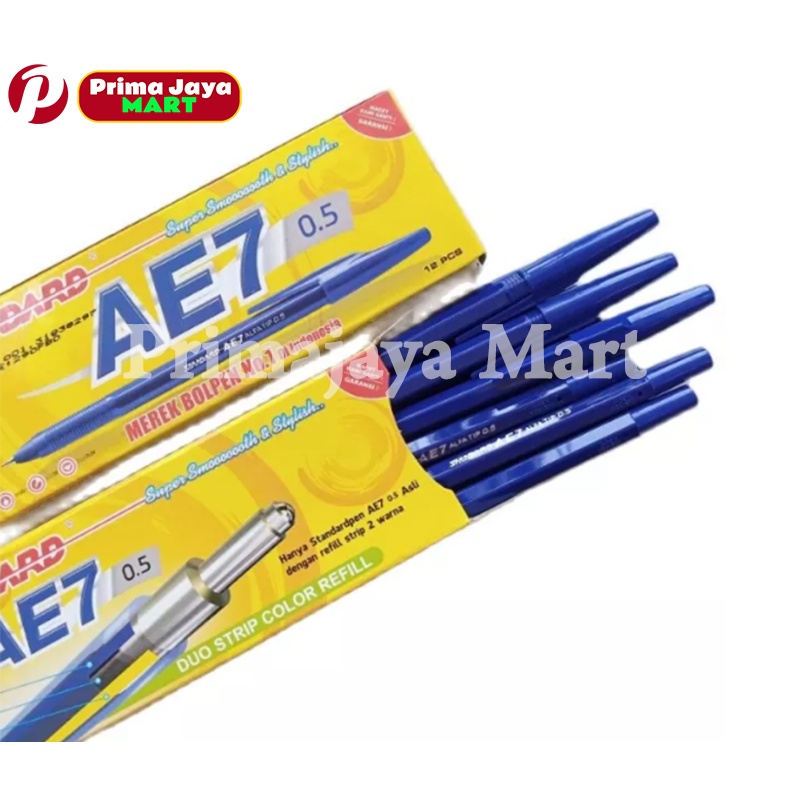 Jual Pulpen / Pen / Ballpoint Standard AE7 ( PACK ) | Shopee Indonesia