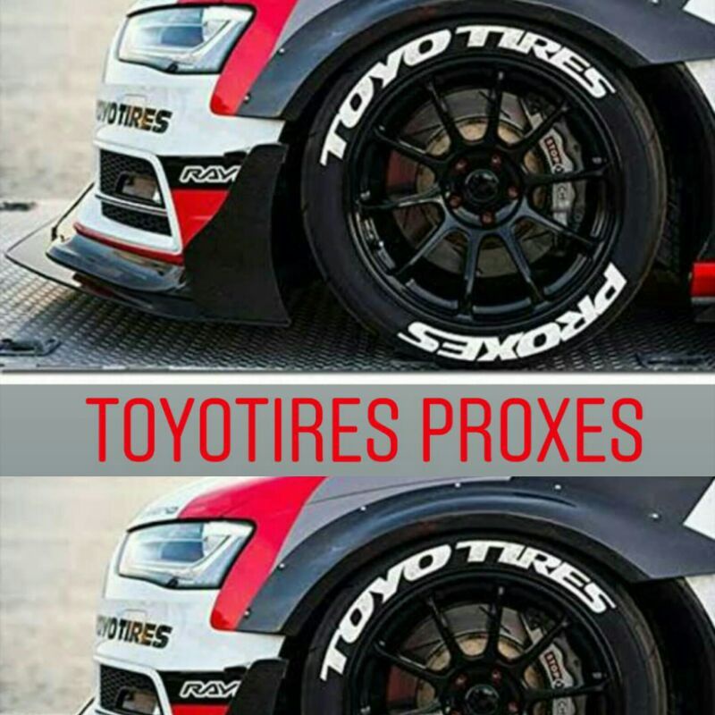 Jual Stiker Ban Mobil Viral dan Keren Tulisan Toyotires Proxes | Shopee ...