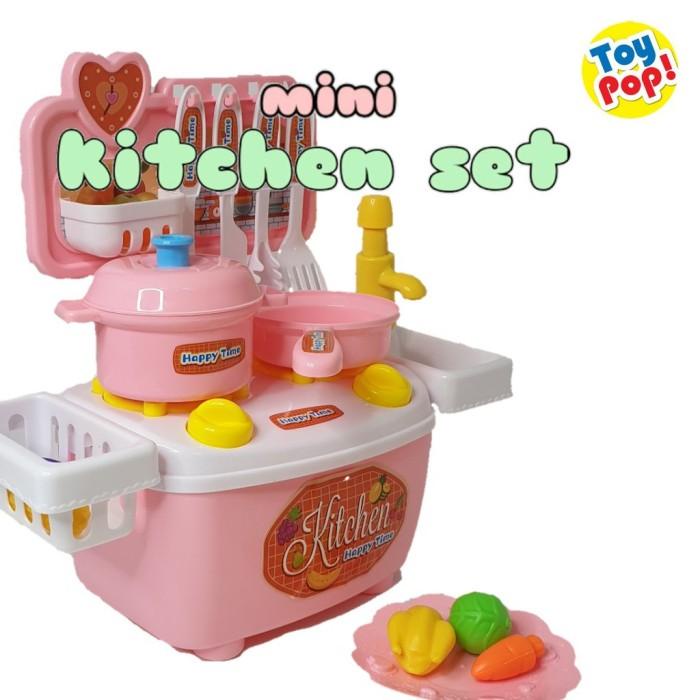 Jual Mainan Mini Kitchen Set Masak Masakan Pink Lengkap Kompor Panci ...