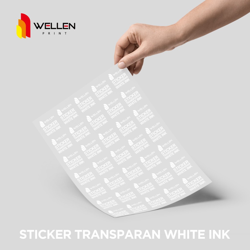 Jual WELLEN PRINT - Cetak Sticker Transparant A3+ White Ink / Print ...