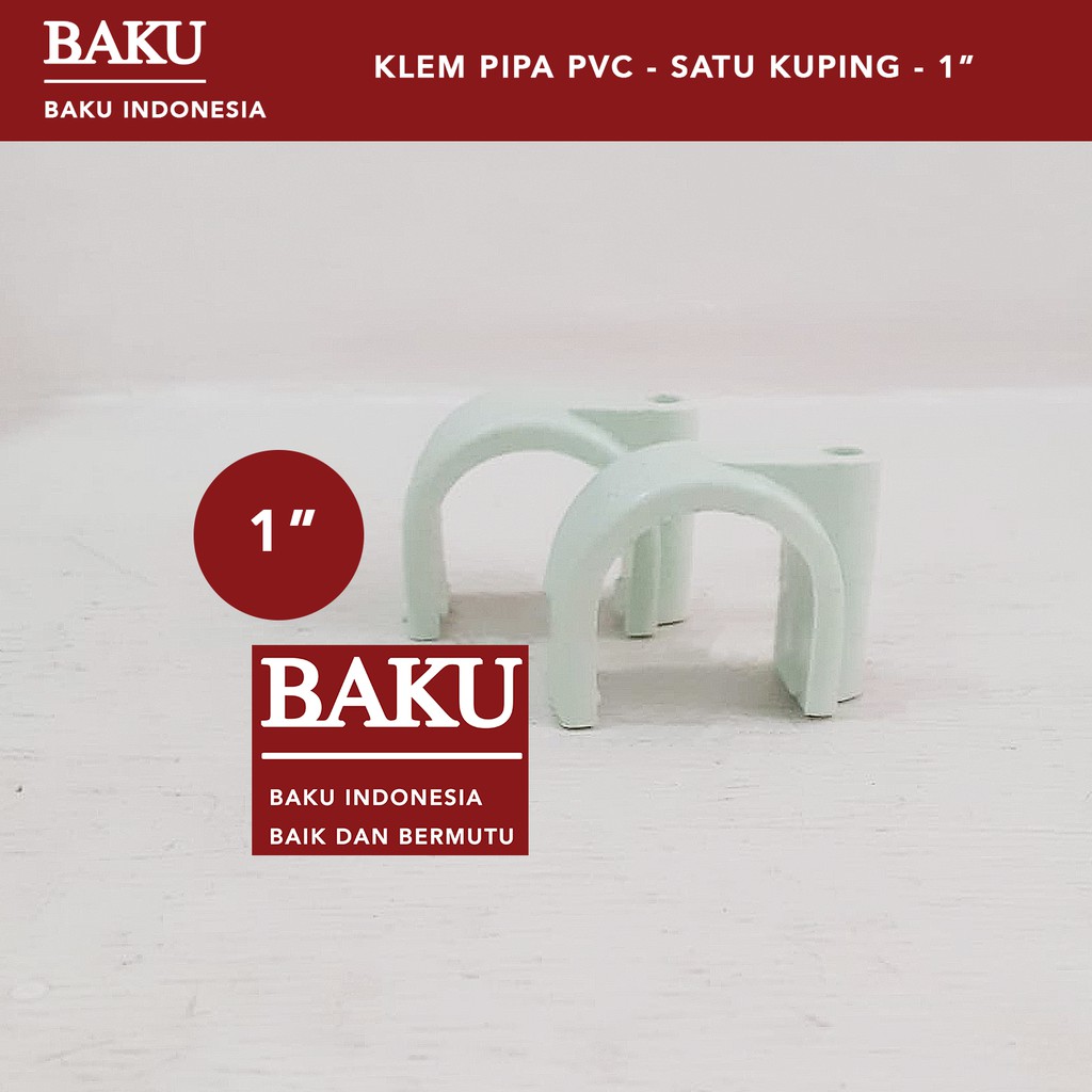 Jual Klem Pipa PVC 1" Tebal Satu Kuping | Shopee Indonesia