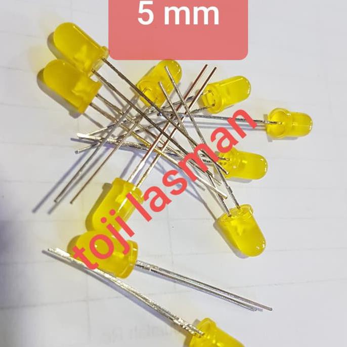 Jual Lampu Led Kuning 5Mm 5 Mm Pilot Indikator 3V F5 Yellow (Kode 001 ...