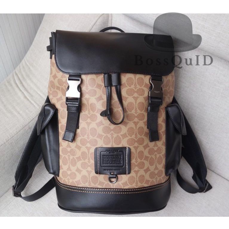 Jual Coach Rivington Backpack in Signature Canvas | Shopee Indonesia