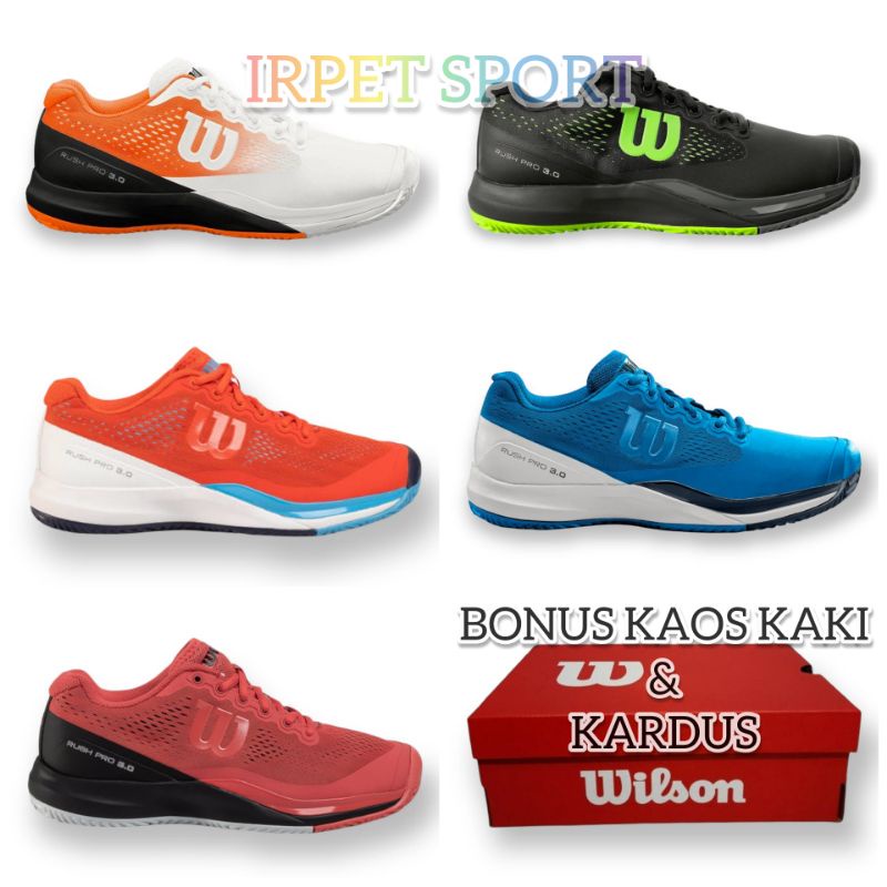 Jual sepatu Tenis Pria Wanita Wilson Rush pro 3.0 Import Premium Sepatu ...