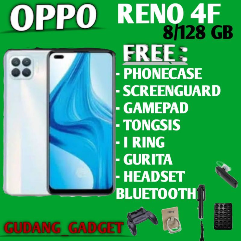 Jual OPPO RENO 4F 8/128 RAM 8GB ROM 128GB GARANSI RESMI | Shopee Indonesia