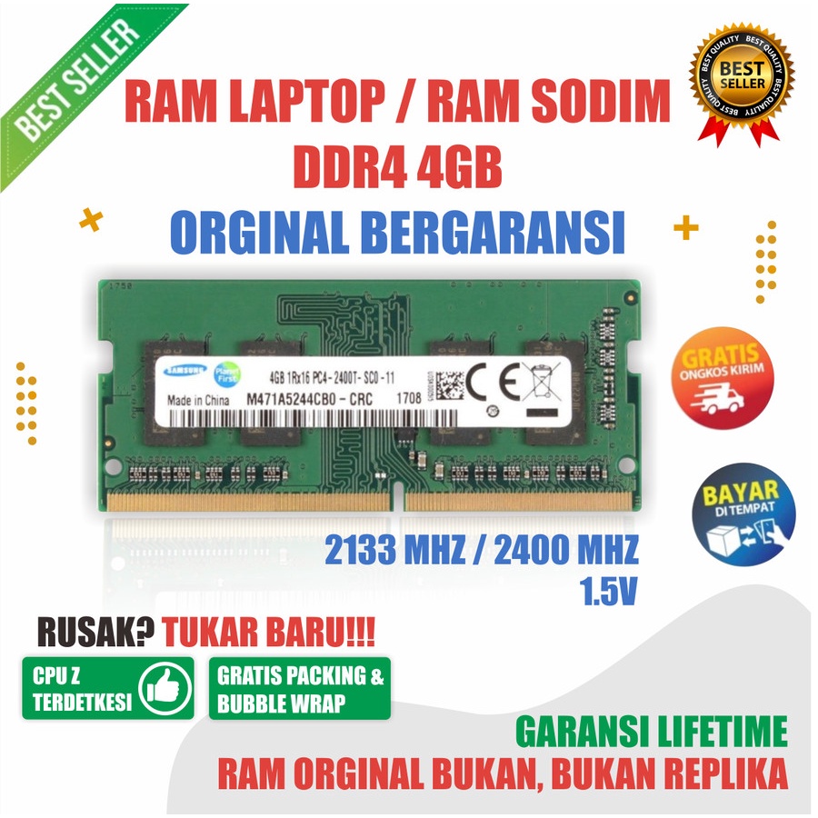 Jual RAM LAPTOP DDR4 4GB - DDR4 4GB | Shopee Indonesia