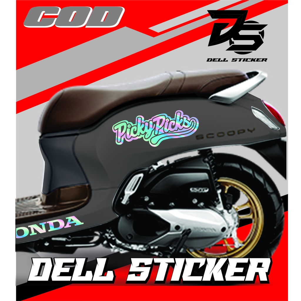 Jual Stiker Scoopy PICKY PICKS Scoopy Cutting Sticker Striping Scoopy ...