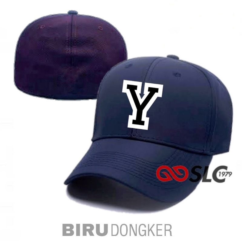Jual TOPI BASEBALL HAT CAP BUILD UP INISIAL HURUF Y LETTER CUSTOM NAVY ...