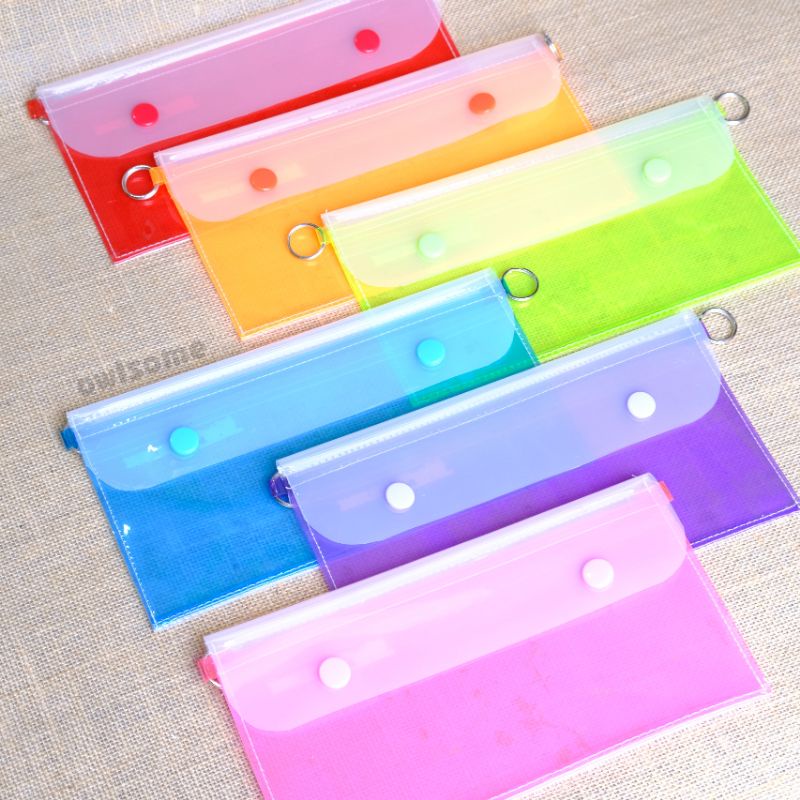 Jual Pouch mask transparent clear PVC colour, dompet masker kf94 kn95 ...