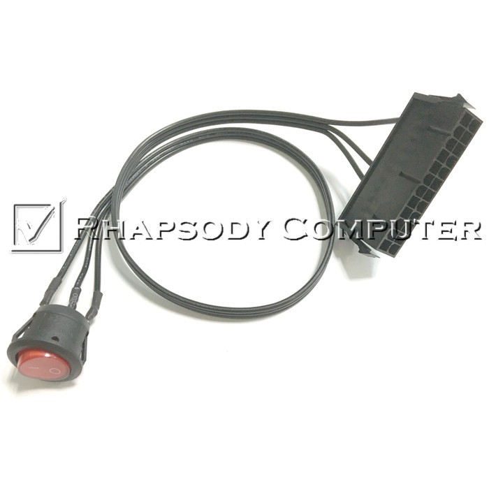 Jual Kabel Power Supply ATX 24 Pin Jump Start On-Off Switch With Light ...