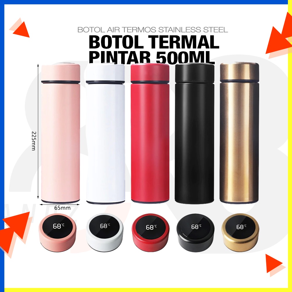 Jual Botol Termal Pintar 500ml Botol Air Termos Stainless Steel untuk ...