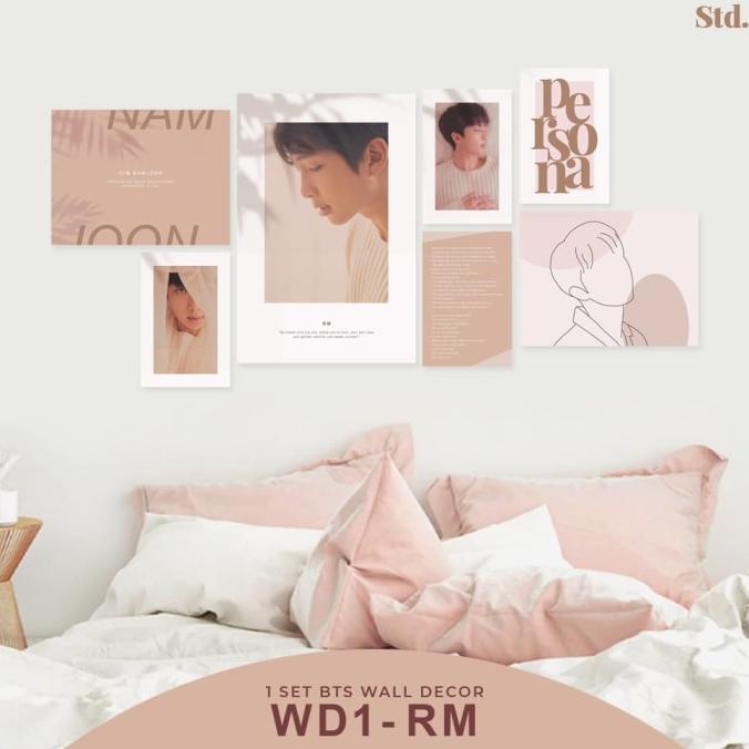 Jual Bts Wall Decor Poster Kpop Aesthetic Minimalist Tumblr Jk Suga V ...