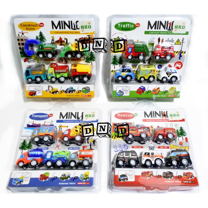 Jual Mainan Anak - Mini Car Mobil Diecast Bus Truck Mobil Fire Police ...