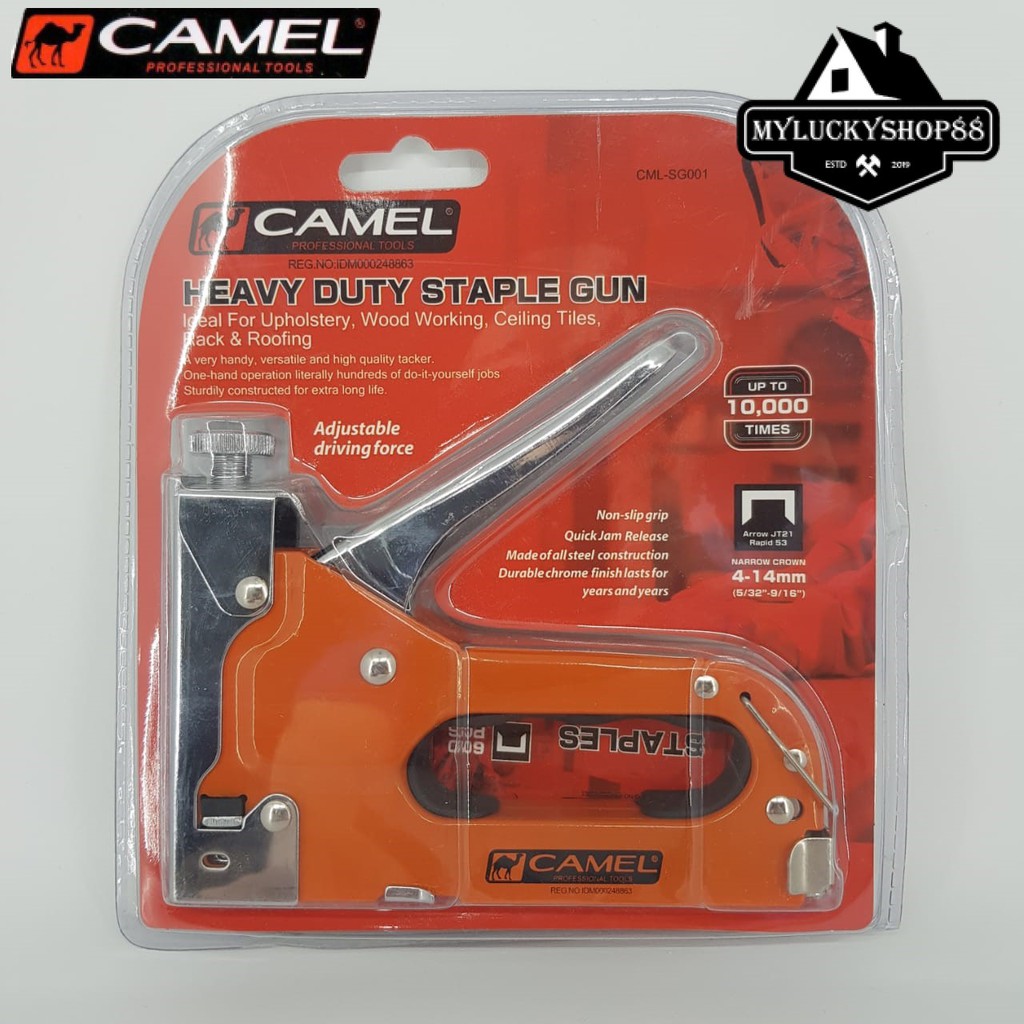 Jual Camel Mesin Tembak Heavy Duty Staple Gun Staples Jok Gun Tacker 4 ...