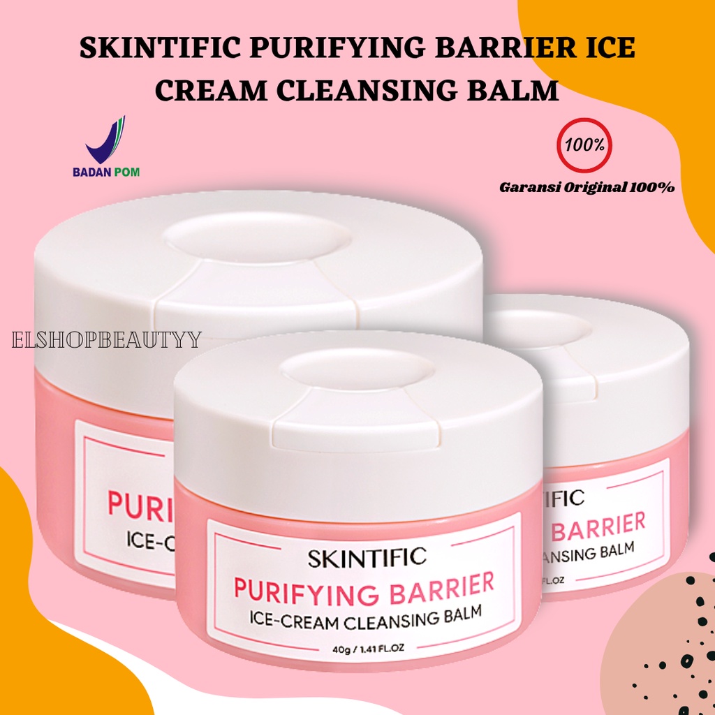 Jual SKINTIFIC PURIFYING BARRIER ICE CREAM CLEANSING BALM [FULL SIZE ...