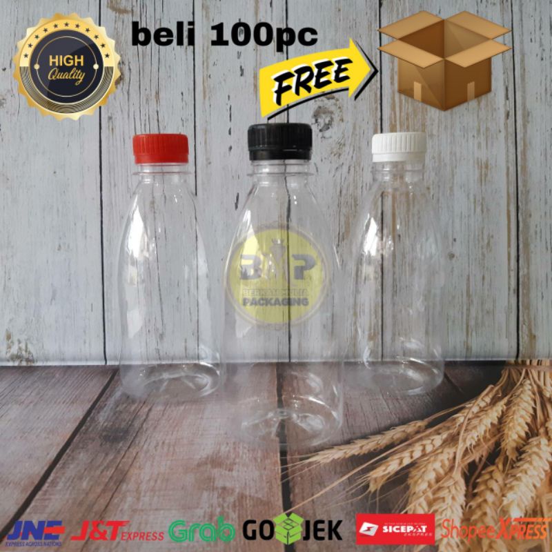 Jual Botol Plastik 350ml Botol cantik 350ml / Botol Valencia 350ml ...