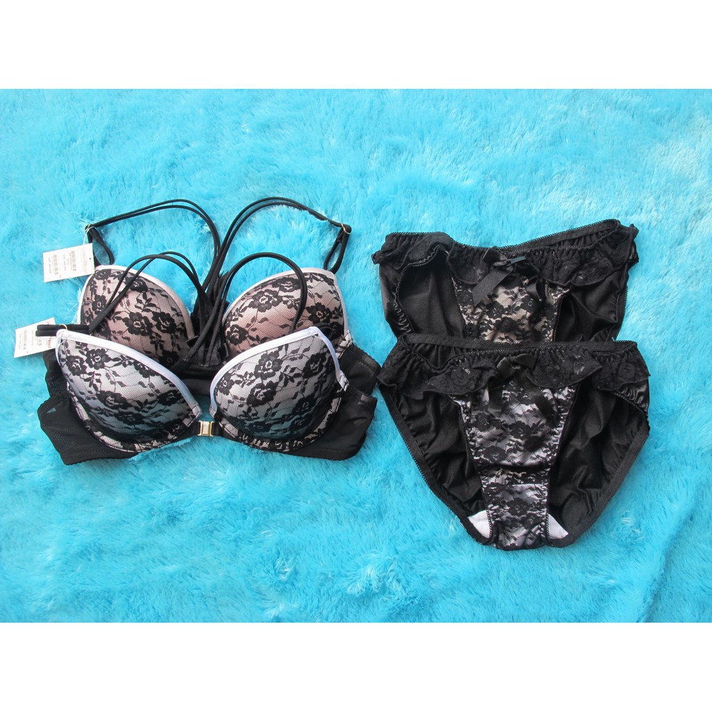 Jual BRA SET AIMER FEEL BY SOCKKOBE JAPAN SIZE 32A (A70) 32B (B70) 32C (C70) 34B (B75) 34C (C75 ...