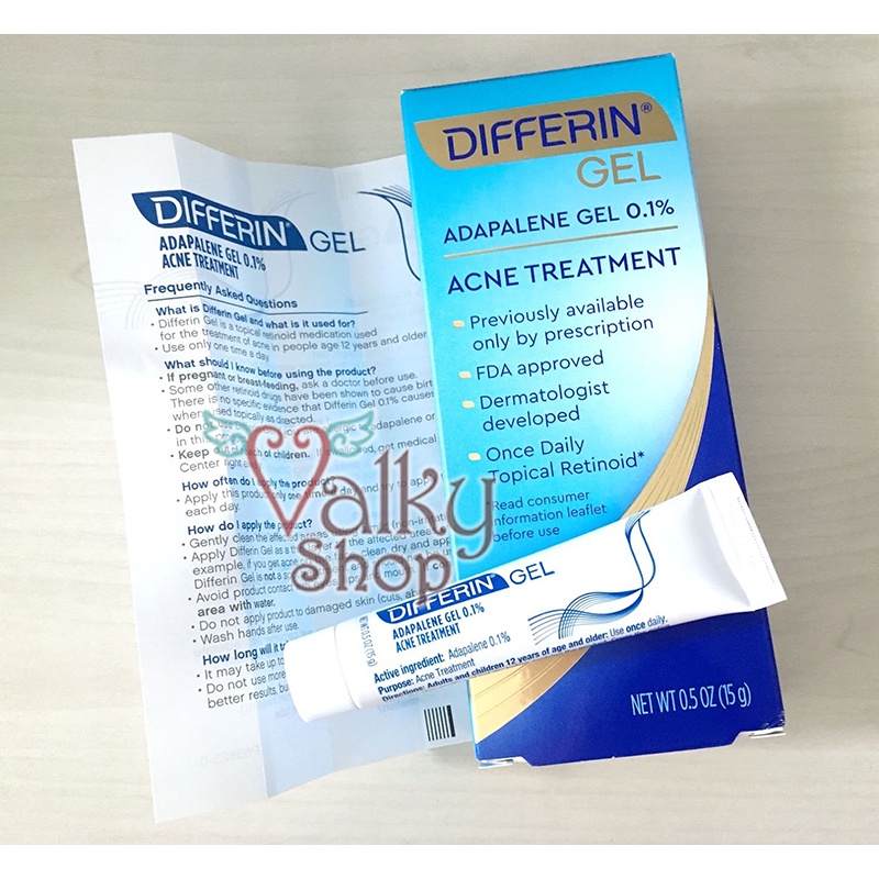 Jual SHARE & FULL SIZE - Differin Adapalene Gel 0.1% Acne Treatment 0.5 ...