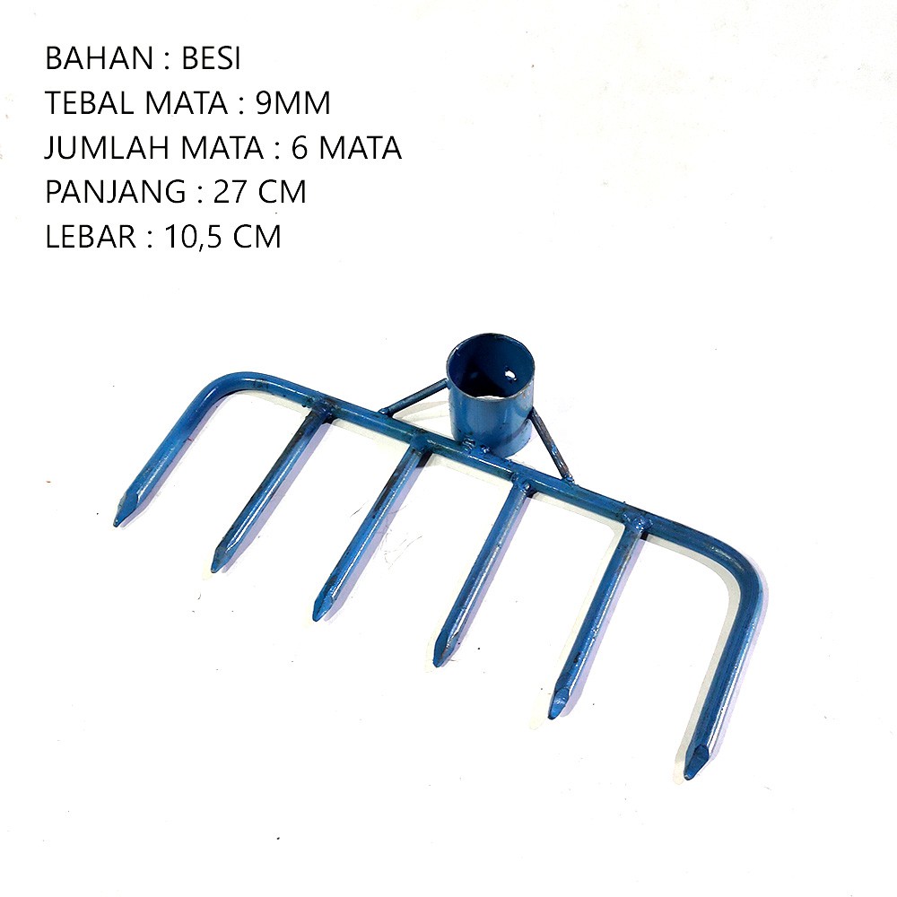 Jual GARUKAN BESI BESAR 6 BARIS TEBAL GARPU TAMAN SAMPAH TANAH | Shopee ...