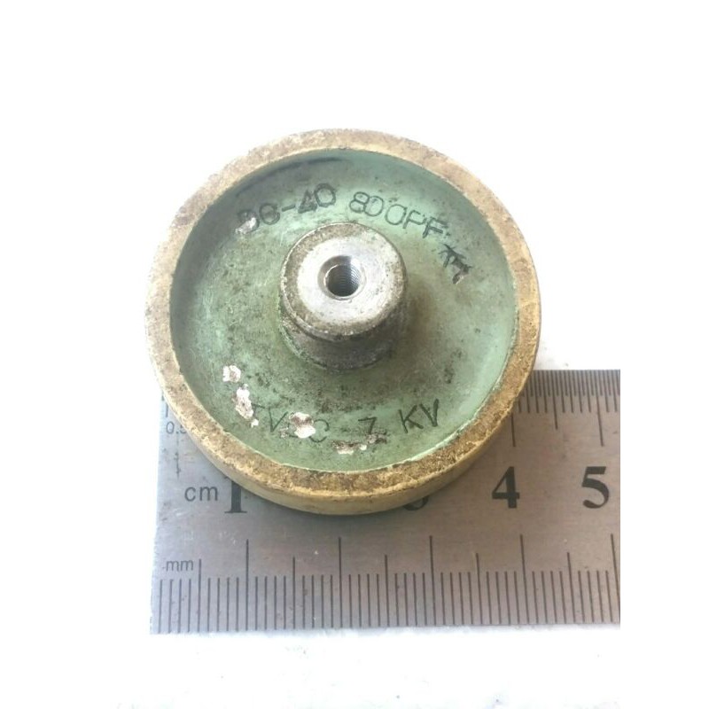 Jual doorknob capacitor 800pf 7kv pemancar rf kapasitor highvolt tested ...