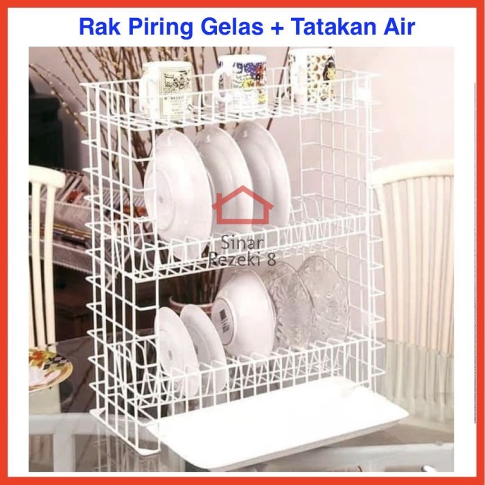 Jual Rak Dapur - Rak Piring Gelas Modelline 3 Susun B30Ed + T Serbaguna ...