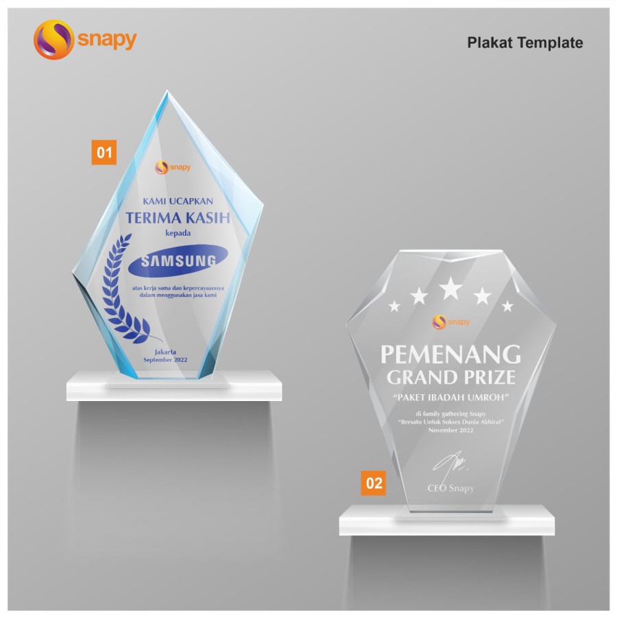 Jual CETAK PLAKAT AKRILIK ACRYLIC WISUDA TROPHY WEDDING MEDALI PIAGAM PENGHARGAAN CUSTOM ...