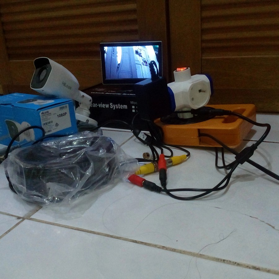 Jual Paket CCTV dengan 20M kabel lengkap monitor | Shopee Indonesia
