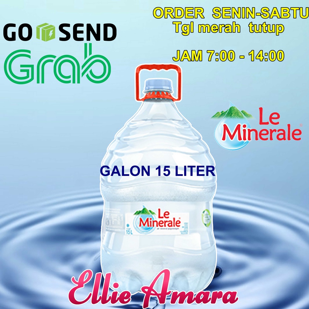 Jual Le Minerale AIR MINERAL AIR MINUM GALON 15 LITER LE AQUA MINERALE ...