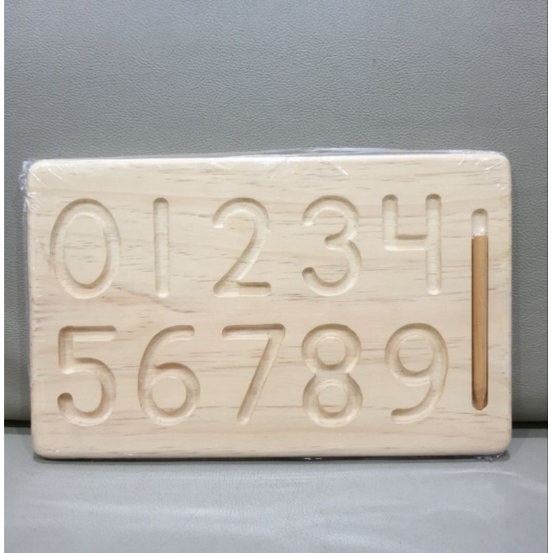 Jual Mainan Edukasi Montessori Number Tracing Board_Papan Belajar Angka ...