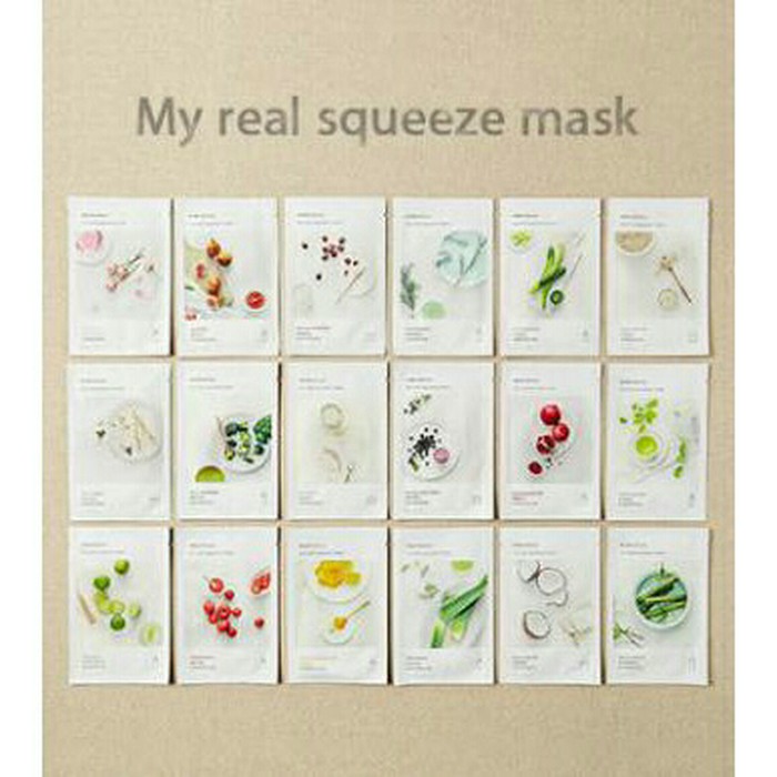 Jual 100% Original Korea My Real Squeeze Mask Sheet 20ml - INNISFREE Masker Wajah | Shopee Indonesia