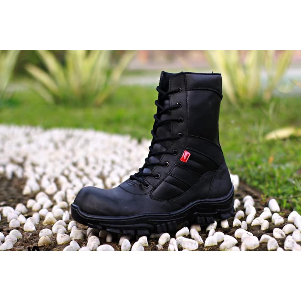 Jual Sepatu PDL Kickers Murah Safety Boots Pria TNI POLRI Polisi Boot ...