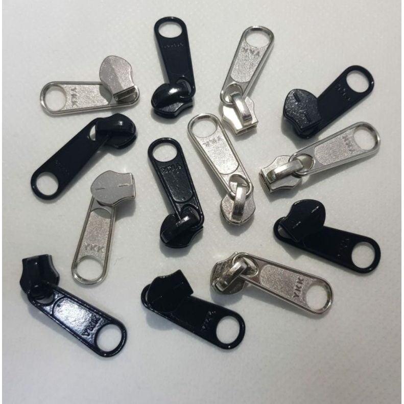 Jual KEPALA RESLETING YKK HITAM DAN NIKEL | Shopee Indonesia