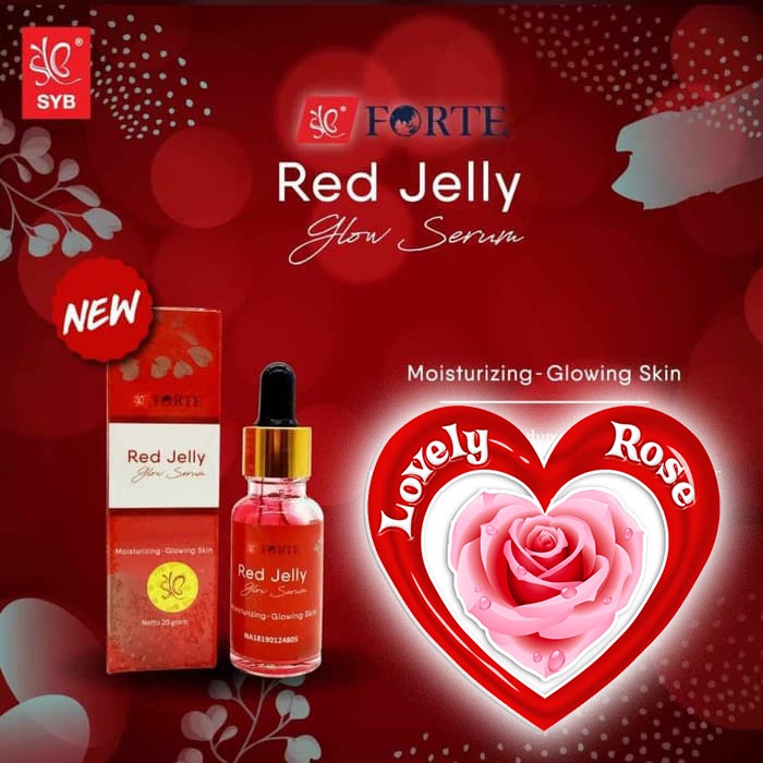 Jual SYB SERUM RED JELLY GLOW FORTE SYB ( MERAH) / FACE SERUM WAJAH ...