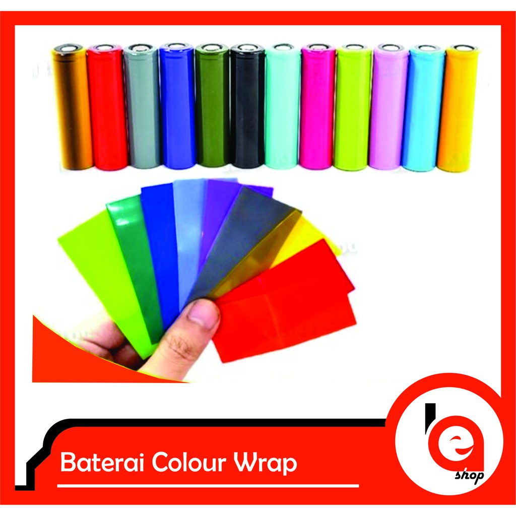 Jual Plastik Baterai 18650 Battery Color Wrap 18650 Skin PVC Murah ...