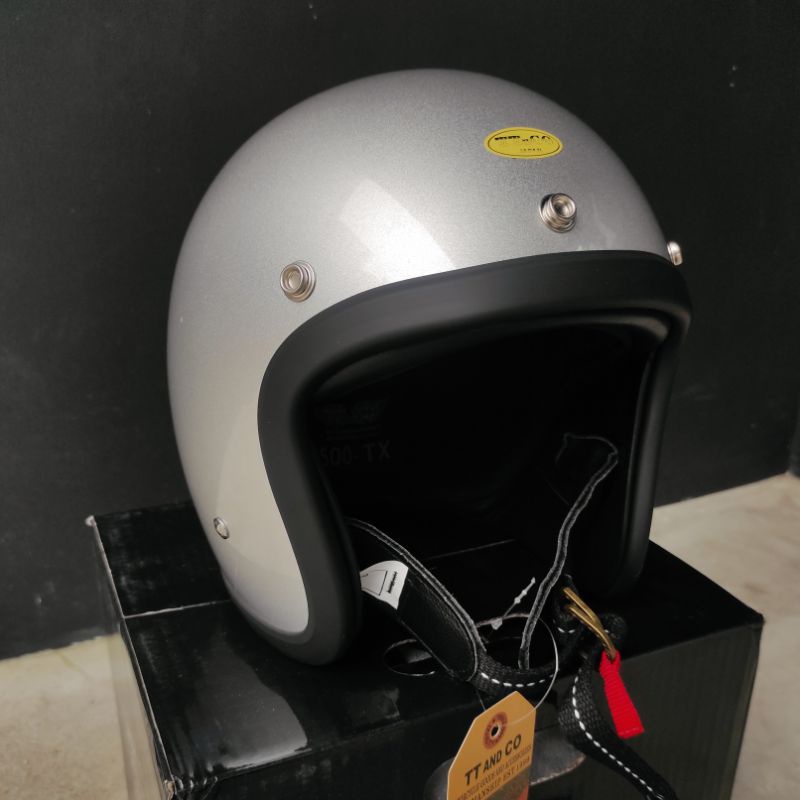 Jual Helm helmet TT&CO 500TX slim custom silver L | Shopee Indonesia
