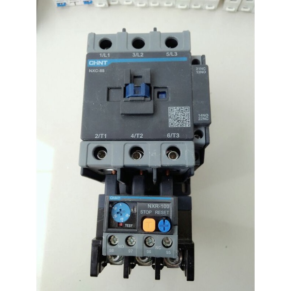 Jual Chint Contactor Kontaktor NXC 85 Coil 220Vac Set Chint Thermal ...
