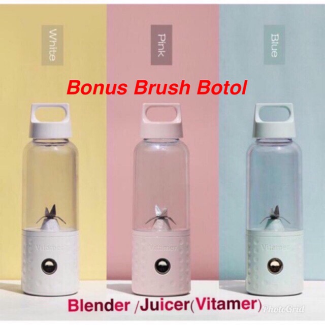 Jual Blender Juicer VITAMER Blender Portable 500 ml ORIGINAL | Shopee ...