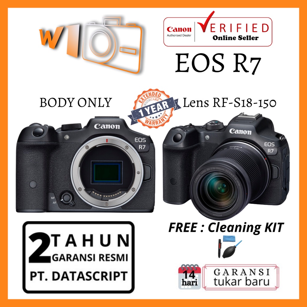 Jual Canon EOS R7 Mirrorless Camera Body Only Camera with 18-150mm Lens ...