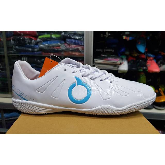 Jual sepatu futsal Ortuseight Apex In White, Blue, Red | Shopee Indonesia