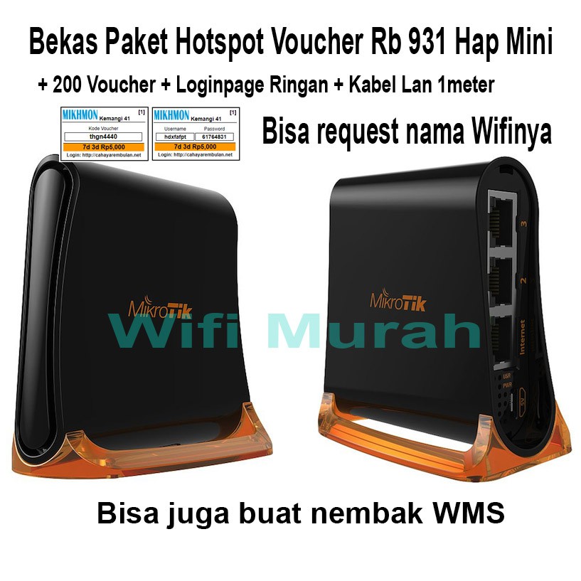 Jual Mikrotik Rb 931 2nd Hap Mini Bekas Full Setting Hotspot Voucher ...
