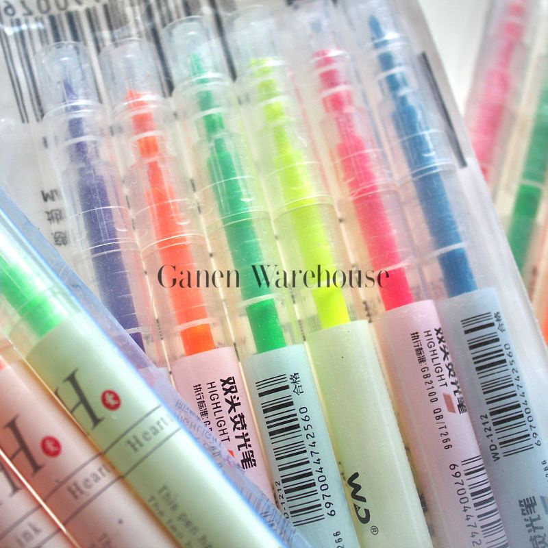 Jual [GW] Stabilo Highliter Neon Dua Sisi Sekolah Cute Lucu Korean ...
