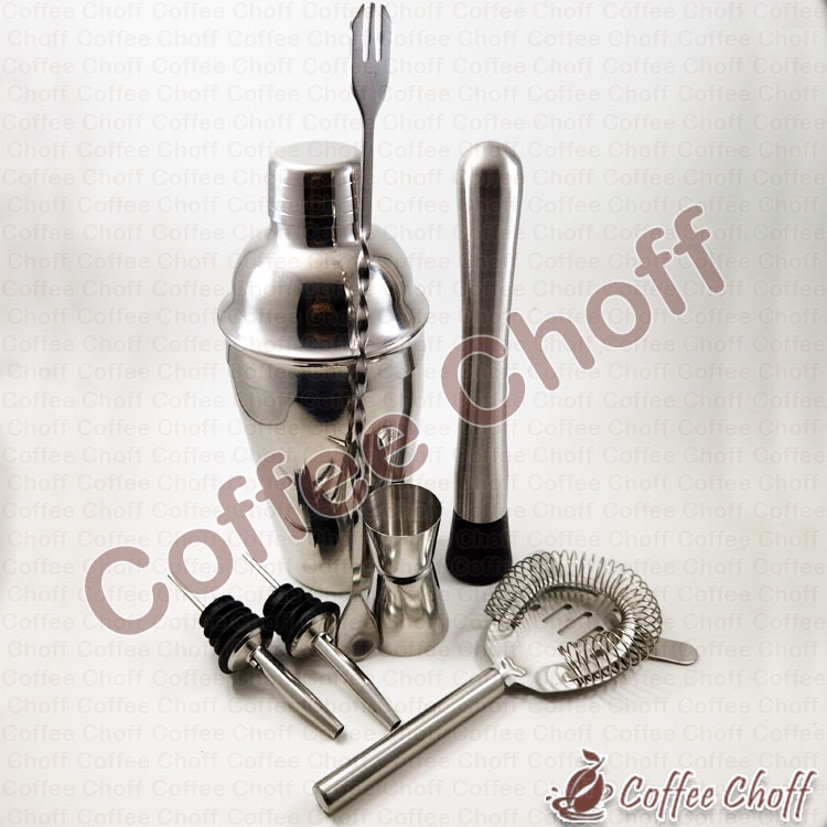 Jual Paket shaker stainless bartender set jigger alat pengocok minuman | Shopee Indonesia