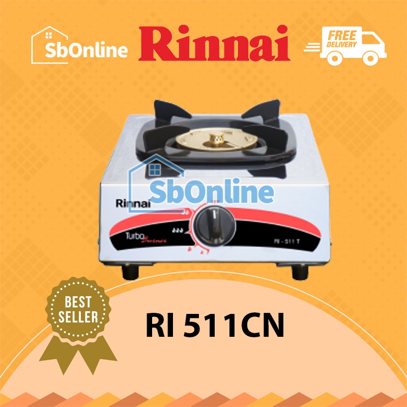 Jual RINNAI KOMPOR GAS 1 TUNGKU - RI 511 C / CN | Shopee Indonesia