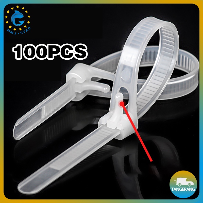 Jual 【100 Pcs】Reusable Cable Ties/Releasable Kabel Tis/Kabel Ties ...