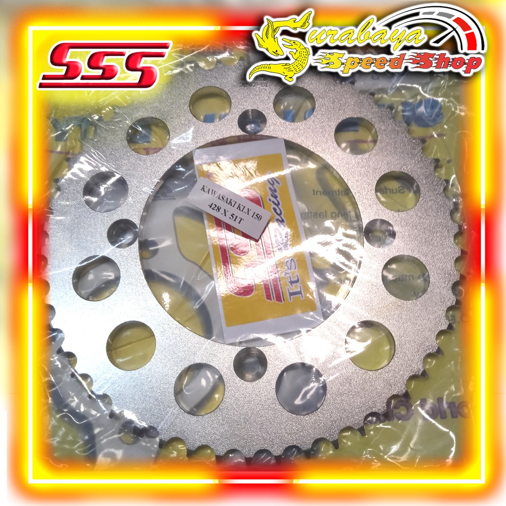 Jual SSS Gear Belakang Kawasaki KLX 150 KLX150 D-tracker Tipe Gear 428 ...