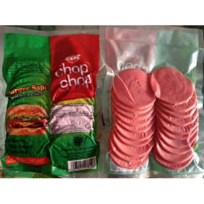 Jual daging burger sapi chop chop isi 20 pcs | Shopee Indonesia