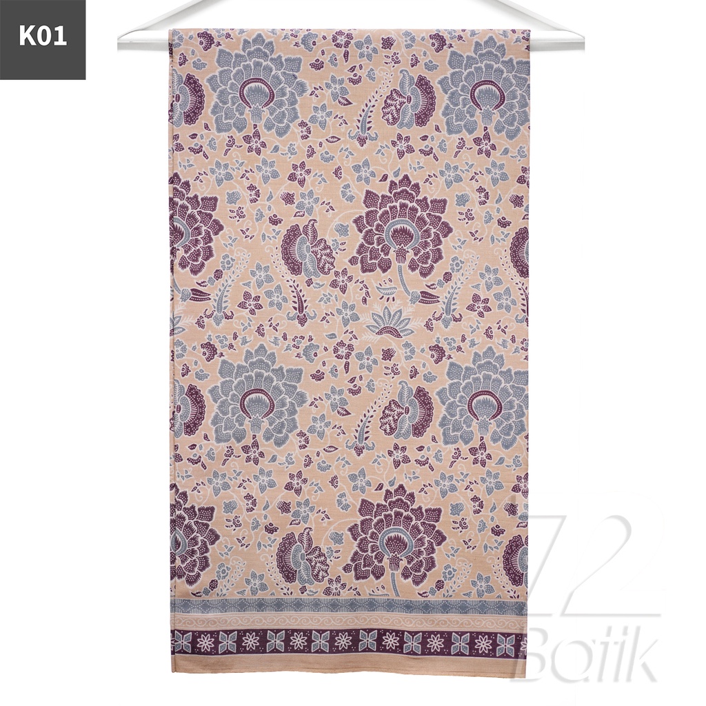 Jual KAIN BATIK PREMIUM Bahan Katun Motif Kembang Puspo Sari Warna ...
